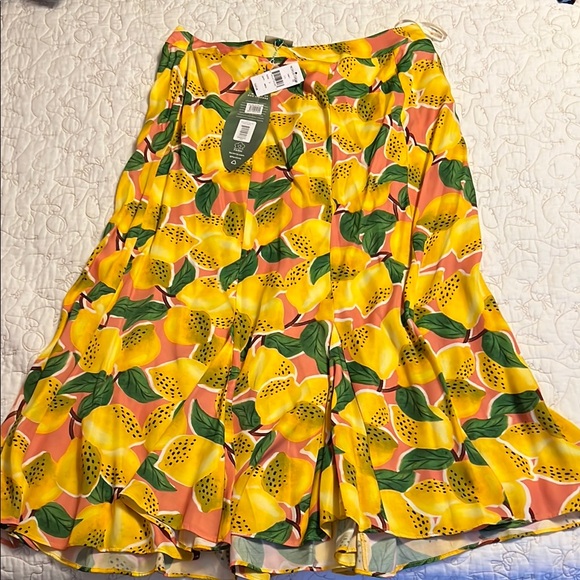 FARM Rio | Skirts | Farm Rio Fresh Lemons Skirt | Poshmark